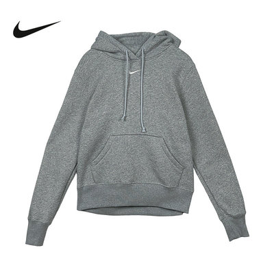 Nike耐克运动卫衣女装2026春季宽松休闲保暖连帽套头衫HF6840-043