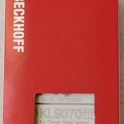 议价倍福KL9070 8通道屏蔽终端模块 德国未使用可维修