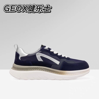 专柜撤柜25年新品GEOX健乐士男士圆头运动时尚休闲鞋151367-89/01