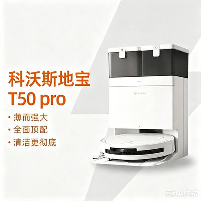 科沃斯T50pro扫拖吸机器人热水