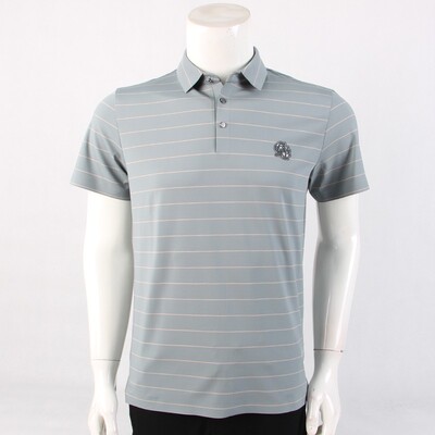 22XTX3031Y利家条纹体恤短袖POLO男士商务休闲条纹冰丝夏季新款翻