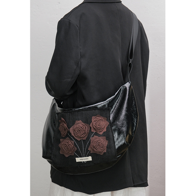 Upgranule 斜挎野玫瑰花 小众设计师单肩包早八人原创通勤包