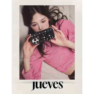 JUEVES黑镜黑丝绒绑带壳手机壳