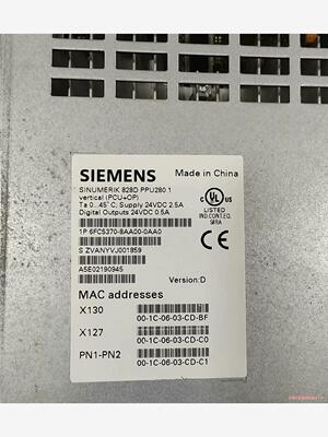 西门子828D PPU280.2 6FC5370-8AA20(议价商品）