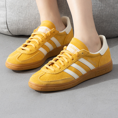 阿迪达斯板鞋男女休闲鞋2026新款三叶草黄色轻便低帮运动鞋IF7088