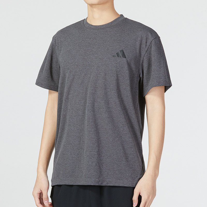 阿迪达斯圆领短袖男2023冬季新款跑步训练运动速干透气T恤GR7102_虎窝淘