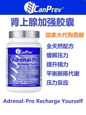 肾上腺加强胶囊CanPrev加拿大代购直邮Adrenal提升精力缓解压力