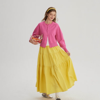 Bruland“琥珀夜航曲”气质A字裙