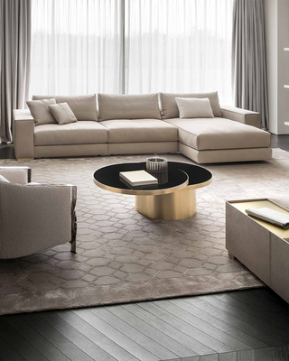 Rugiano 鹦鹉螺 沙发 NAUTILUS Sofa 系列组合式沙发真皮加工