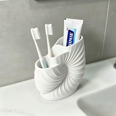 跨境新品Seashell-shaped Toothbrush Holder 海洋风牙刷架3d打印
