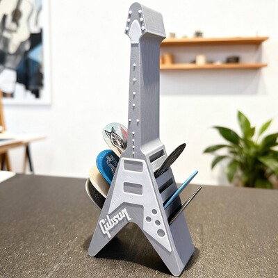 跨境爆款Guitar Pick Holder 家居3d 创意吉他拨片收纳盒工具装饰