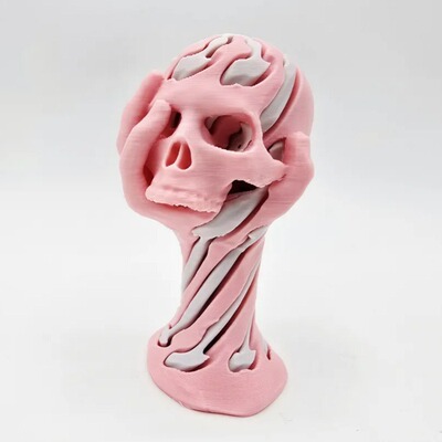 跨境新品Skull shape decompression toy 万圣节颅骨造型解压玩具