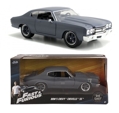 Jada Dom Chevy Chevelle SS 速度与激情1:24雪佛兰跑车合金车模