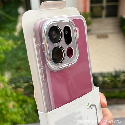 透明自带镜头膜适用oppoFindX9手机壳FindX9pro高级感X8s简约ultra全包镜头X7防摔Reno14小众13超薄2硅胶软壳