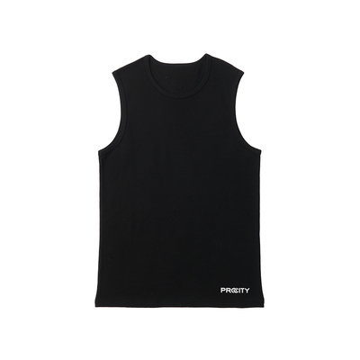 Procity曹芳宽边无袖坎肩背心