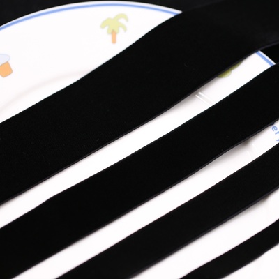 黑色绒面丝绒植绒丝带