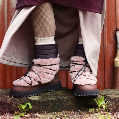 日本包直邮suicoke BOWER TRab HI FUR毛绒女款雪地靴保暖防滑