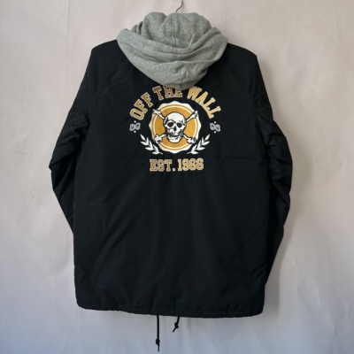 Vans 冬季超酷个性百搭骷髅连帽夹克羽绒服男女同款VN0A5F74BLK