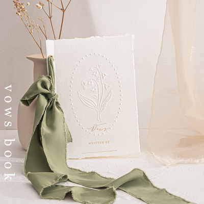 誓言卡结婚创意浮雕铃兰花