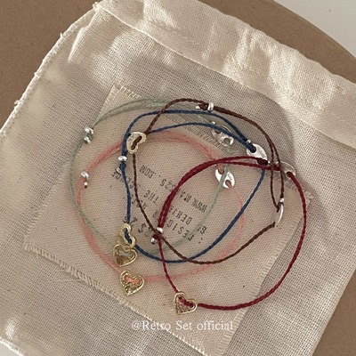 mars25纯银日韩编织手绳叠戴