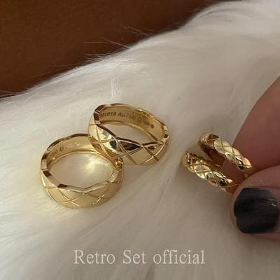 小香情侣纯银ins百搭戒指轻奢