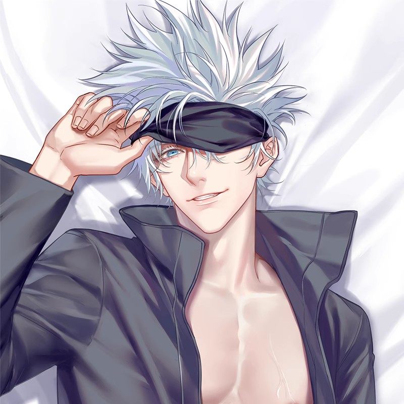 逍遥宅品原创咒术回战周边五条悟等身抱枕二次元枕套5t5_虎窝淘