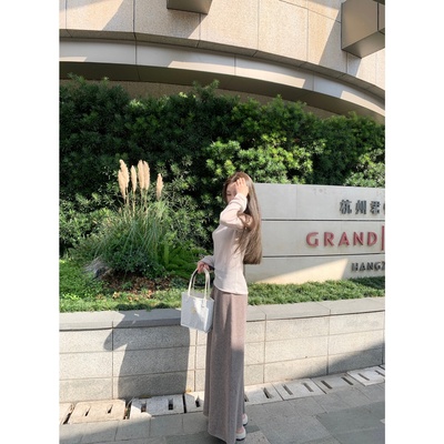 熊猫京京/【懒人衣橱】全羊毛超长款宽松半裙