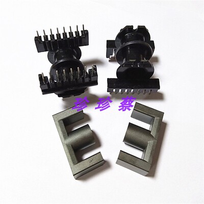 ER4215双槽骨架卧式8+8针+磁芯