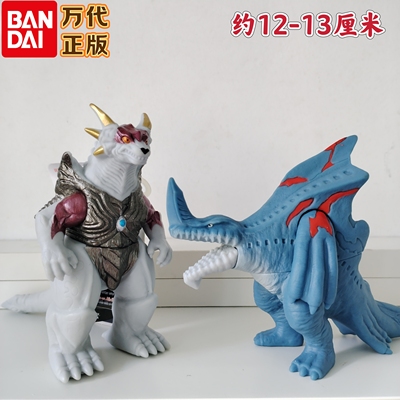 万代奥特曼软胶人偶超古代狛犬怪兽盖迪 宇宙鲛盖内伽古手办模型