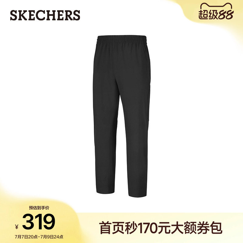 斯凯奇2026夏季新款男款休闲长裤涤氨四面弹抗皱舒适易打理运动裤