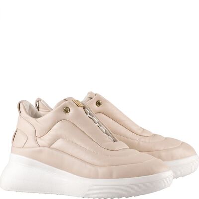 代购hogl友高2022春秋新款拼接系带圆头运动休闲鞋4-103940