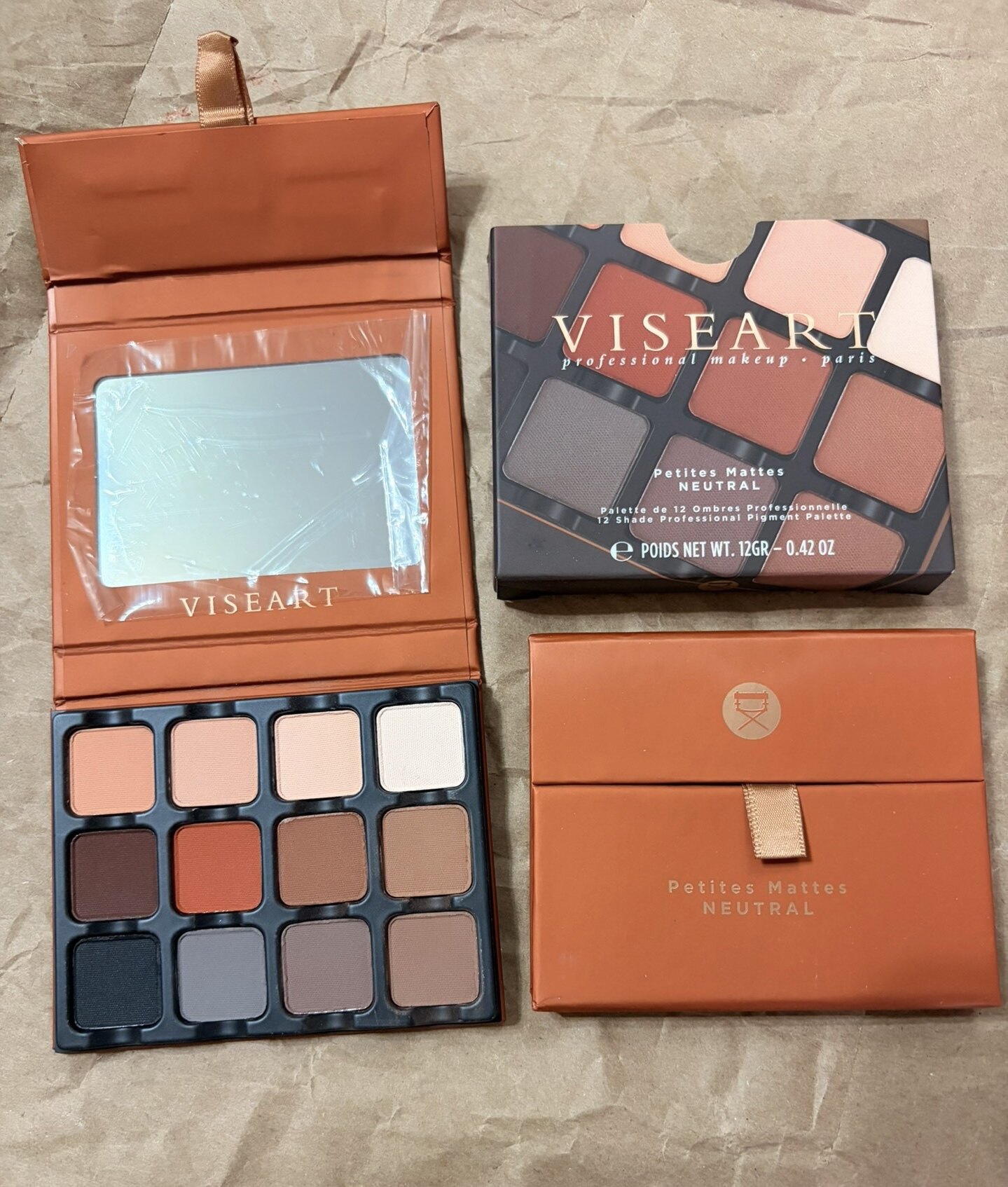 【现货】Viseart Petites Mattes小盘12色眼影盘01 neutral眉粉盘