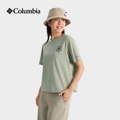 哥伦比亚凉感吸湿速干短袖T恤女