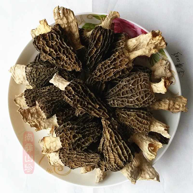 羊肚菌干货丽江特产山珍手工挑选春羊肚云南野生菌煲汤蘑菇100克