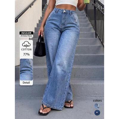 F 97180 Women Daily Shopping Jeans Casual Dates休闲牛仔裤