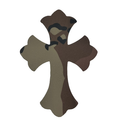 4.5*6.5cm十字架皮标星空羊皮补丁贴皮标真皮DIY（羊皮226-246）