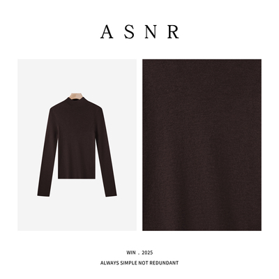 BRAID｜衣长60 半高领杨子纱冬季女款长袖打底衫23025-1  DAOHYW