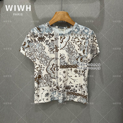 WIWH | 女装 正品实拍 设计师 26夏季 短款 短袖 T恤  WHHT3E608