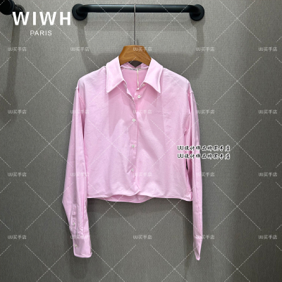 WIWH | 正品专柜 设计师品牌 2026春装 粉色 长袖 衬衫 WHLC3E365