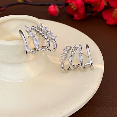 2025新款轻奢氛围感马眼锆石耳环