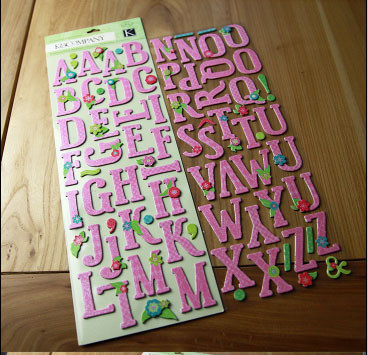 贴纸外贸纸板数字字母帖