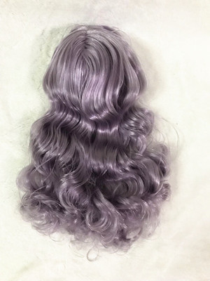 HobgobLin RBL头皮， 小布娃娃  白肌紫色RBL头皮带头发 头壳