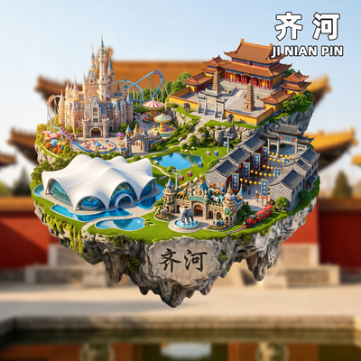 齐河金属冰箱贴旅游纪念品