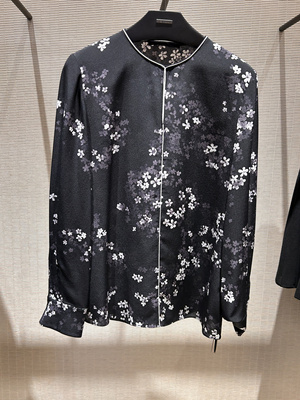 GIADA迦达国内代购专柜正品2024时光涟漪印花真丝衬衫