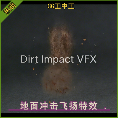 UE5虚幻5.5-5.7+ Dirt Impact VFX 地面冲击尘土飞扬Niagara特效