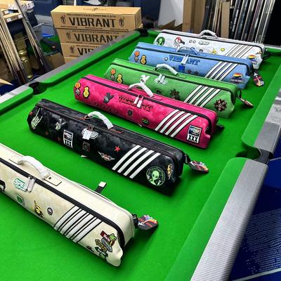 莱瑟塔彩虹系列意大利进口小牛皮时尚大容量7孔球杆3/4职业台杆包