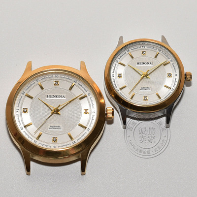 亨纳全钢表头情侣表石英表电子表钻面表盘男女款2035机芯手表配件