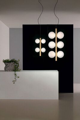 意大利设计师ics悬挂灯创意简约客厅餐厅卧室床头异型玻璃吊灯