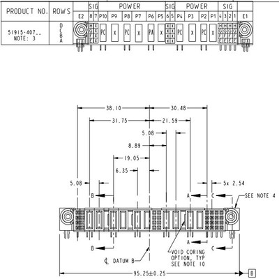 51915-407LF PwrBlade®, Power Connectors, 16S4P8S6P8S RAR