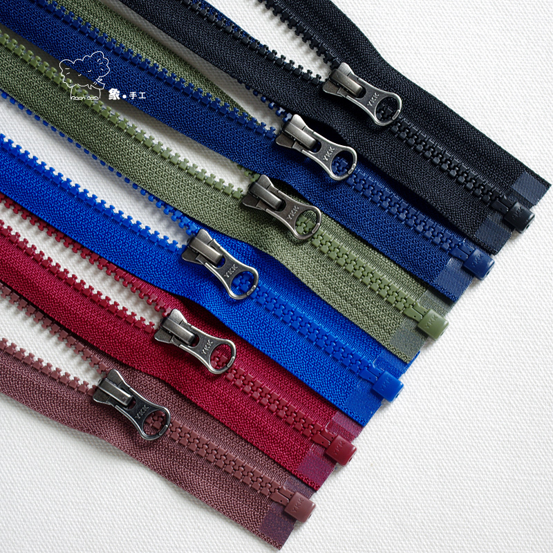 深色50_80cm 5号YKK单头树脂开口拉链运动校服冲锋衣羽绒服拉锁_虎窝淘